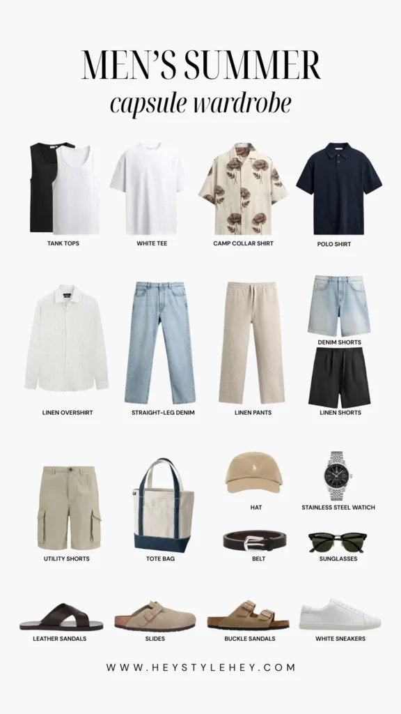 Men's Summer Capsule Wardrobe 2026: 12 Pieces That Just Work